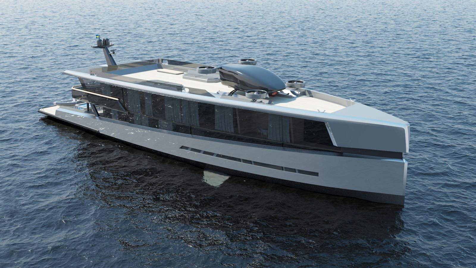 49m VTOL-controlled superyacht concept revealed by Max Zhivov